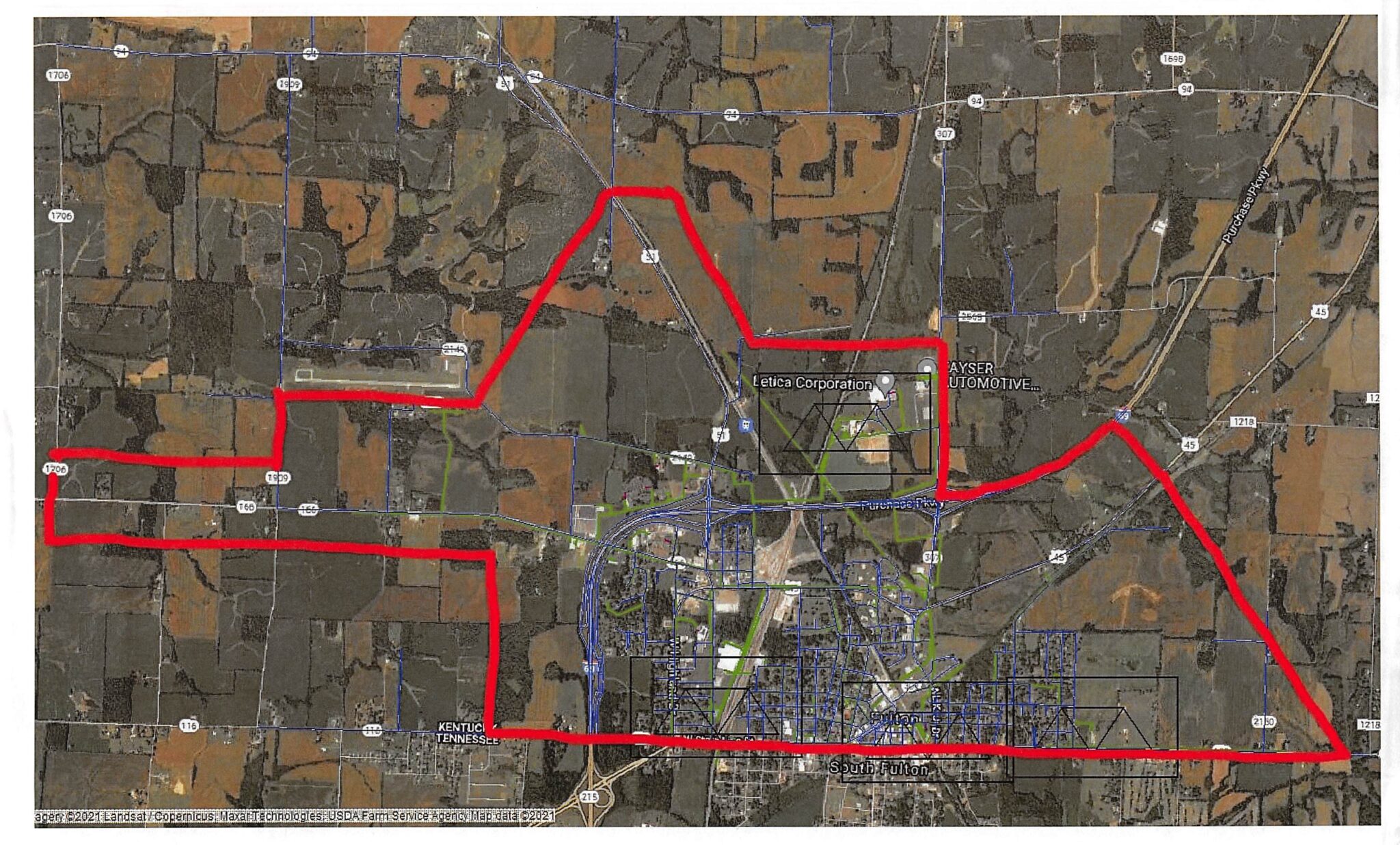 Fulton Electric Service Area Map – Fulton Electric System